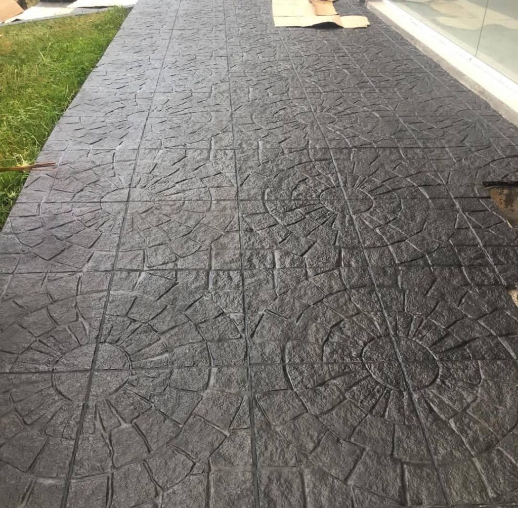 Baldosa de Concreto Adoquín Curvo Crema 40 X 40